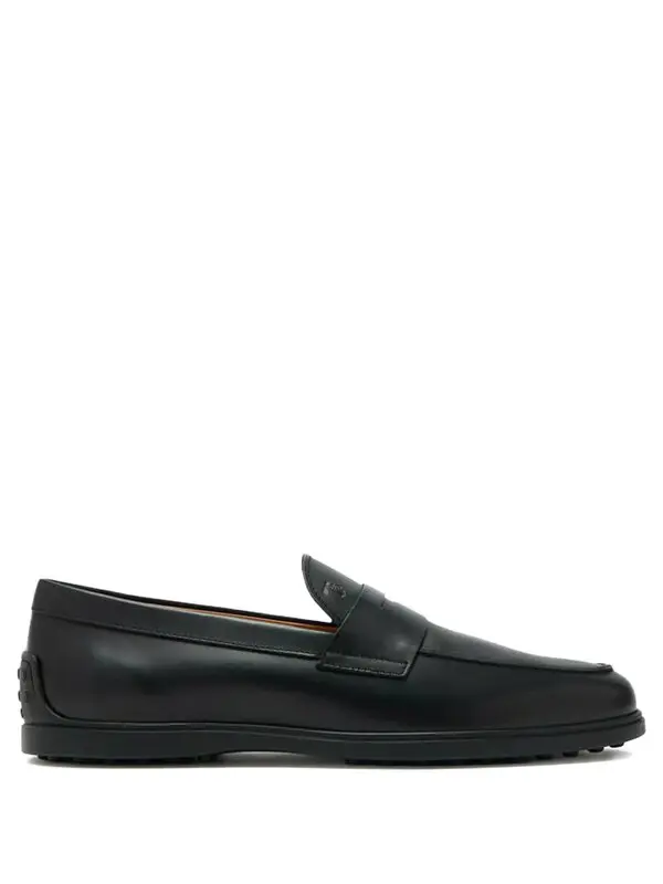 TOD`S Leather Loafers - Black