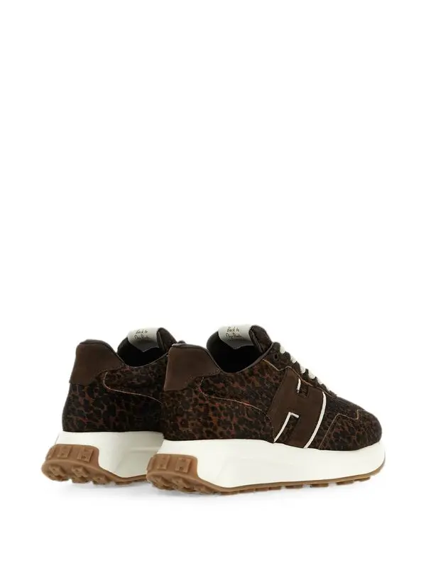 Hogan H641 Leather Sneakers - Brown