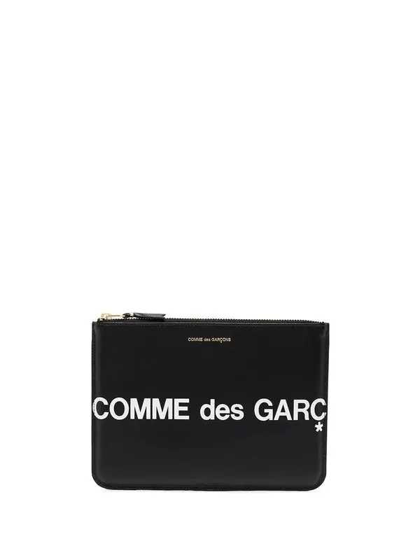 Comme Des Garçons Huge Logo Wallet With Zip
