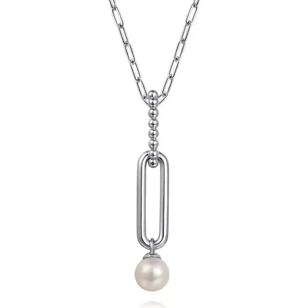 GABRIEL & CO. Bujukan Pearl Drop Necklace - Sterling Silver