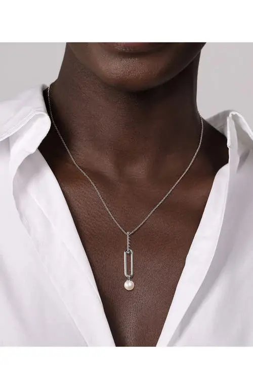 GABRIEL & CO. Bujukan Pearl Drop Necklace