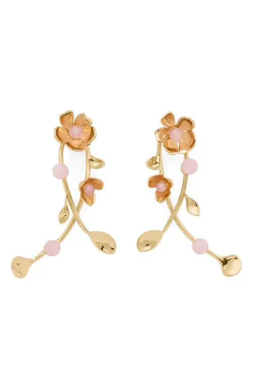 Kate Spade New York Gilded Garden Statement Drop Earrings - Blush