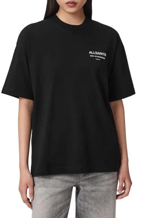ALLSAINTS Eliana Etta Graphic Tee - Black