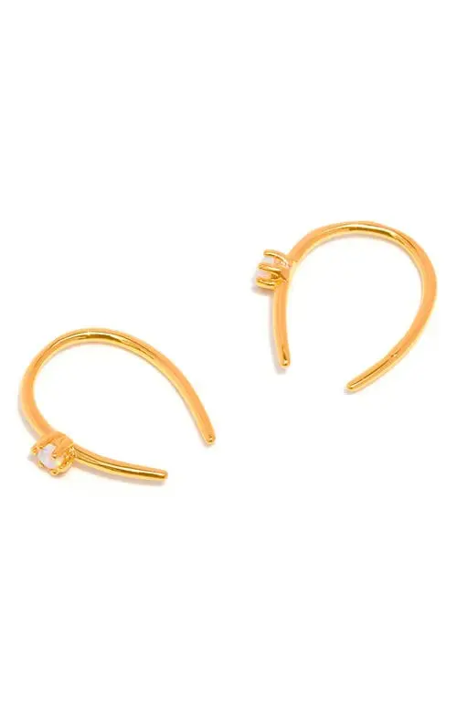 GIRLS CREW Imitation Opal Hoop Earrings