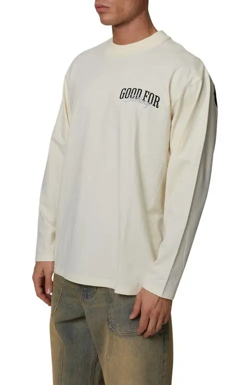 GOOD FOR NOTHING Oversized Long Sleeve Revival T-shirt