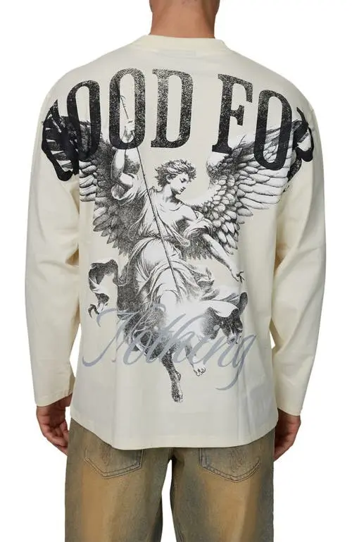 GOOD FOR NOTHING Oversized Long Sleeve Revival T-shirt