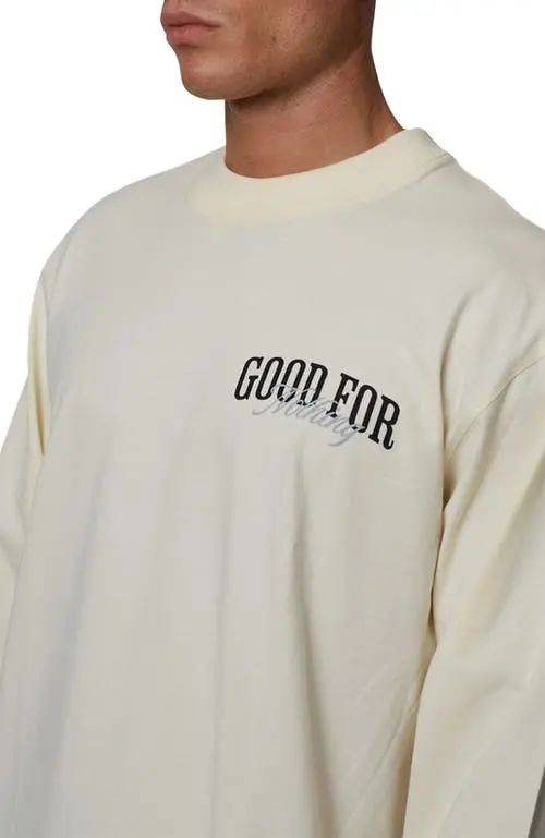 GOOD FOR NOTHING Oversized Long Sleeve Revival T-shirt