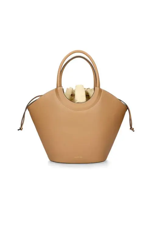 MASCARO Large Bag With Drawstring Inner Bag - Tan