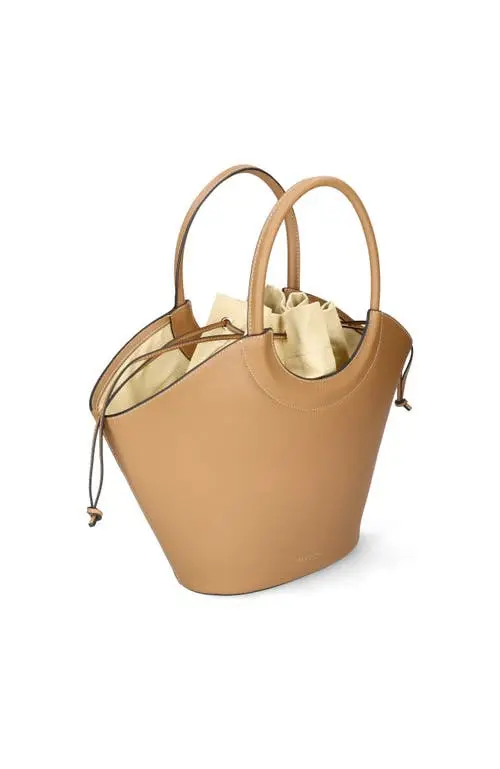 MASCARO Large Bag With Drawstring Inner Bag - Tan
