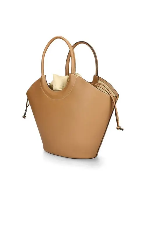 MASCARO Large Bag With Drawstring Inner Bag - Tan