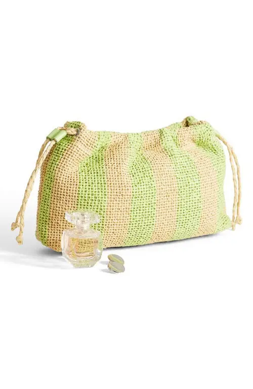 Topshop Jay Stripe Straw Clutch