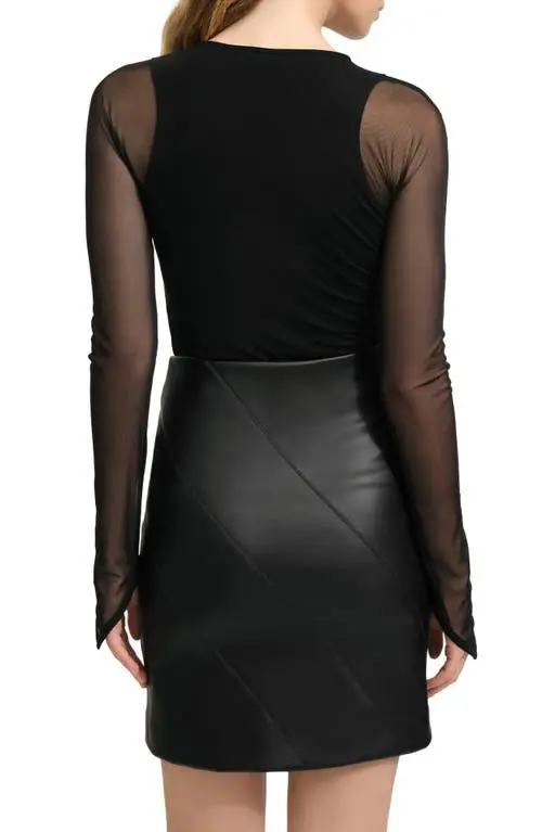 MARCELLA Carys Mesh Sleeve Jersey Top