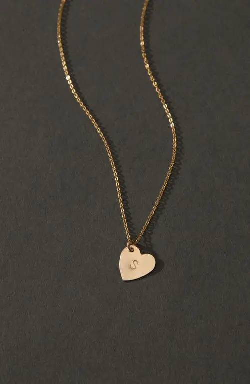 SET & STONES Sophia Initial Heart Pendant Necklace