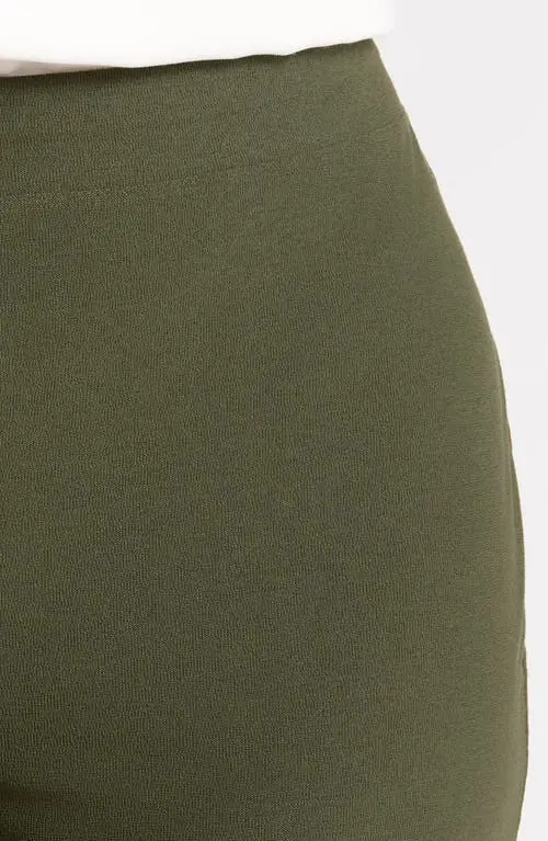 Eileen Fisher Slim Ankle Pants In Organic Cotton Blend