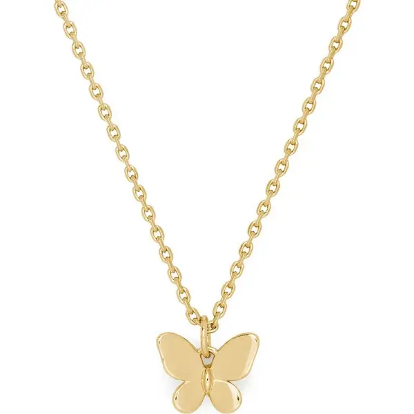 Kate Spade New York You're A Gem Butterfly Pendant Necklace - Gold