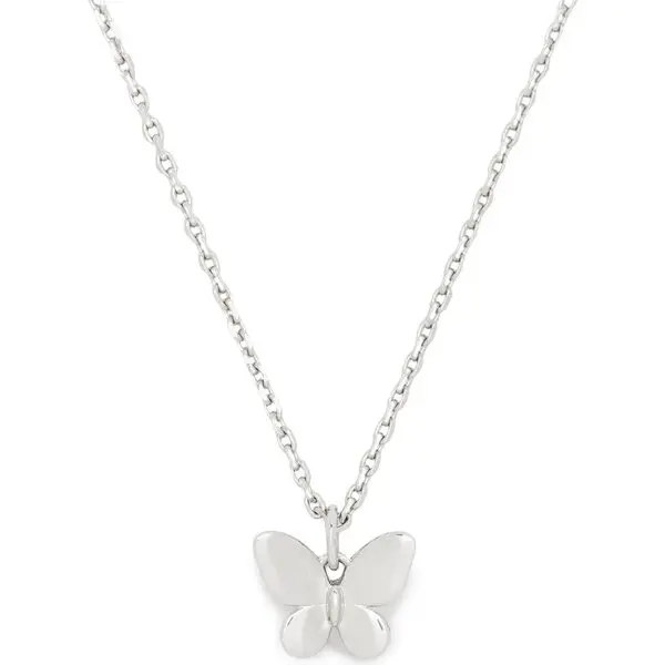 Kate Spade New York You're A Gem Butterfly Pendant Necklace - Silver