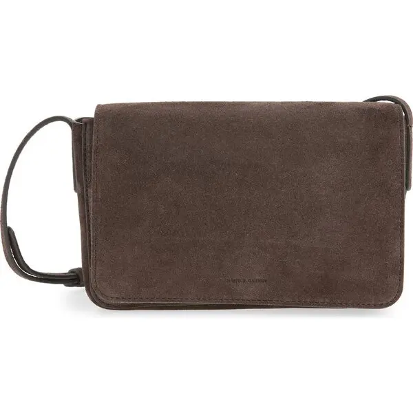 MANSUR GAVRIEL Clio Suede Shoulder Bag - Ebony