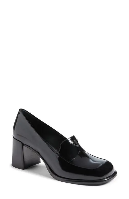 Prada Platform Loafer Pump - Nero