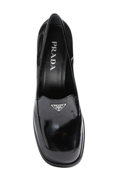 Prada Platform Loafer Pump
