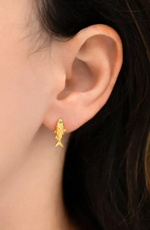 GIRLS CREW Fish Stud Earrings