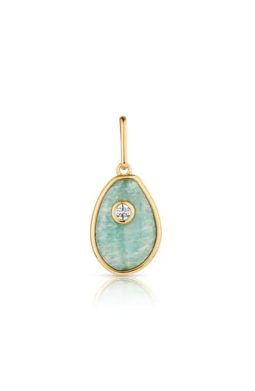 THATCH 14k Gold-plated Cowrie Charm With And Cubic Zirconia