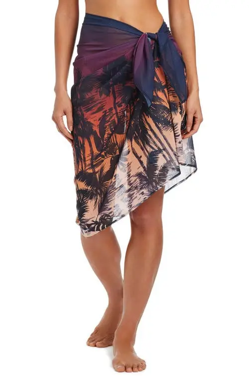 BLEU BY ROD BEATTIE Pareo Sarong Skirt - Purple Multi