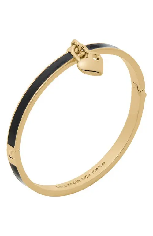 Kate Spade New York Heart And Spade Enamel Charm Bracelet - Black