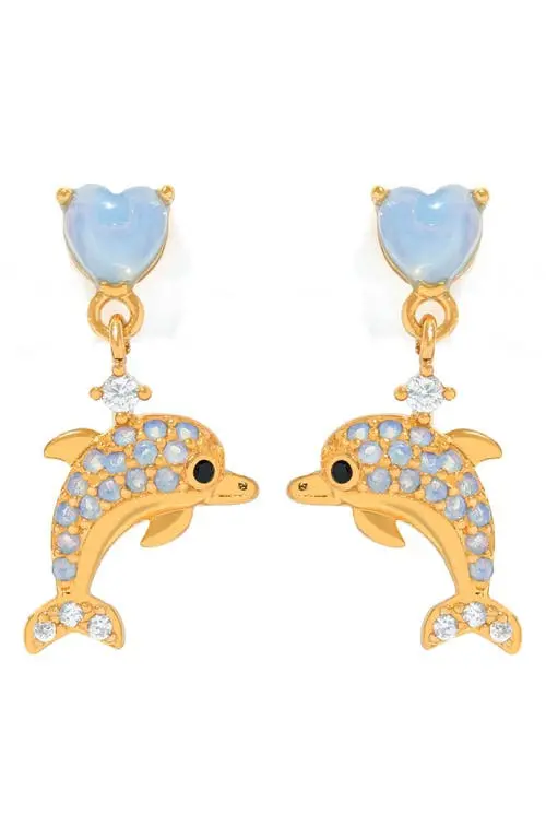 GIRLS CREW Dolphin Dangle Earrings
