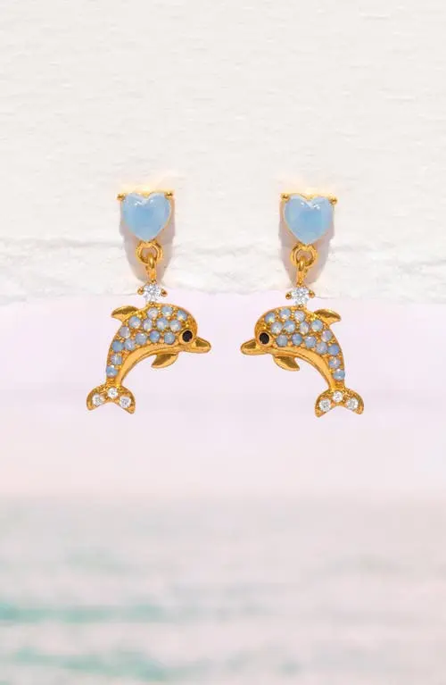 GIRLS CREW Dolphin Dangle Earrings