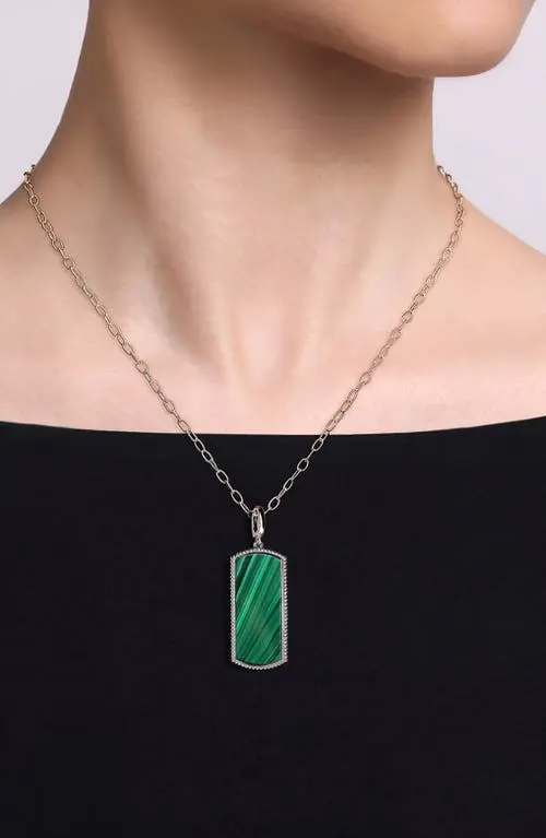 GABRIEL & CO. Malachite And Pendant