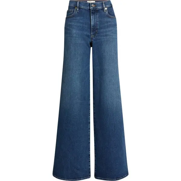 FRAME The Palace High Waist Wide Leg Jeans - Rinse