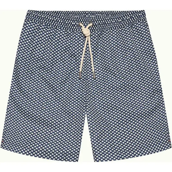 Orlebar Brown Mastiff Relaxed Fit Drawcord Swim Shorts In Navy - Night Iris