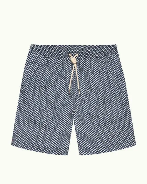 Orlebar Brown Mastiff Relaxed Fit Drawcord Swim Shorts - Night Iris