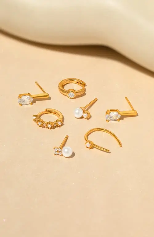 GIRLS CREW Cozumel Imitation Pearl Earring Set