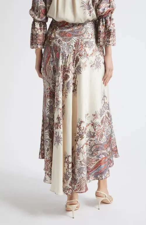 Marella Decano Paisley Midi Skirt
