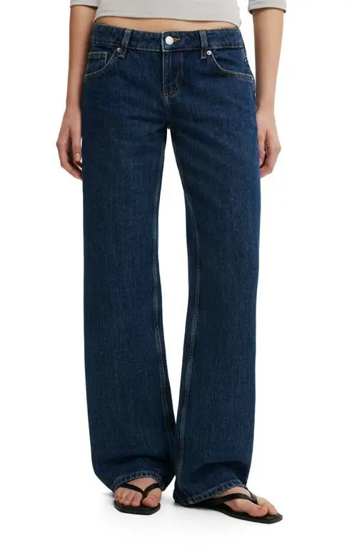COTTON ON Low Rise Straight Leg Jeans - Bayside Blue