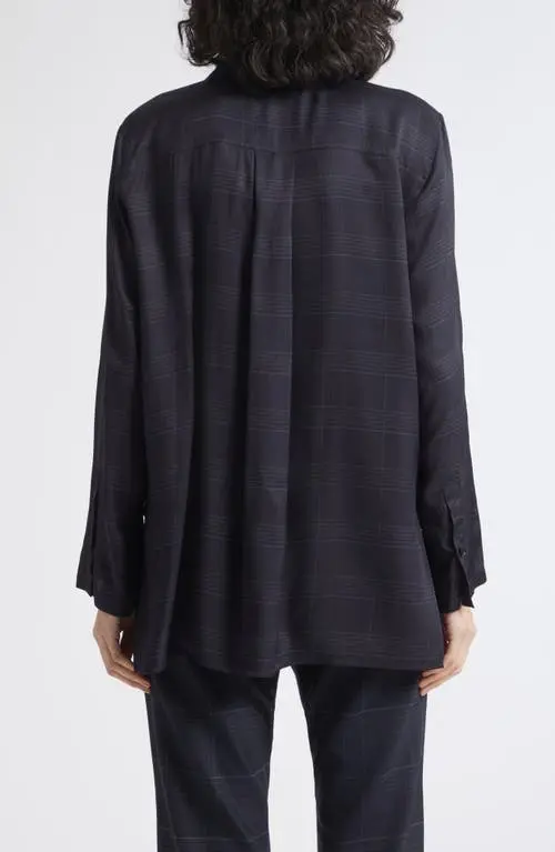 Marella Ballata Point Collar Plaid Shirt