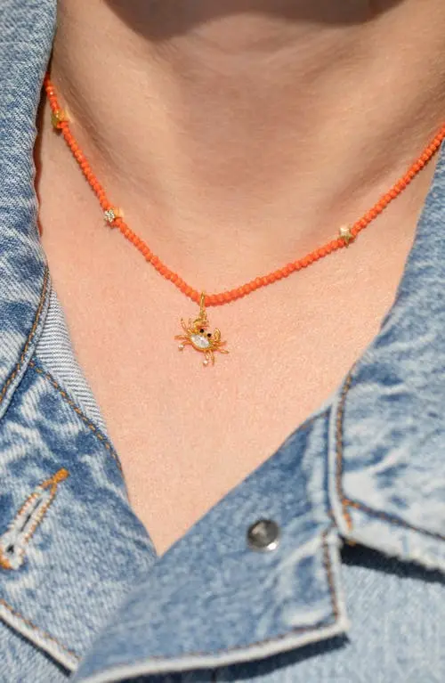GIRLS CREW Crab Beaded Necklace