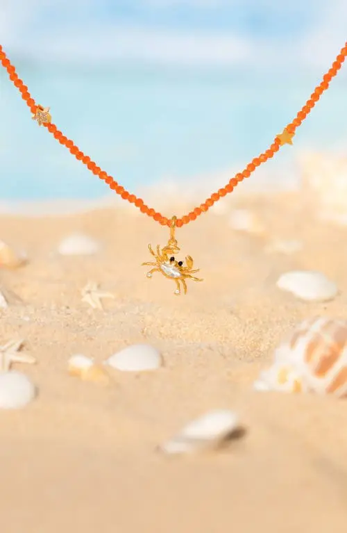 GIRLS CREW Crab Beaded Necklace