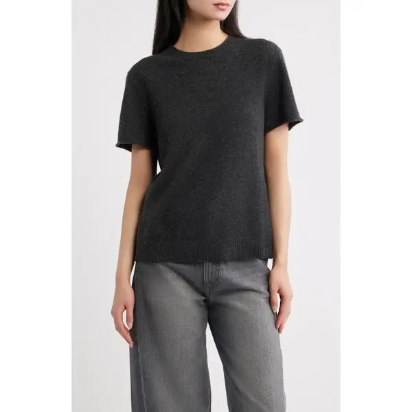 DL1961 Cashmere T-shirt - Charcoal