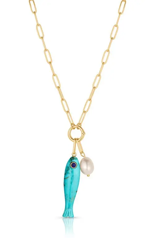 THATCH Fortuna Colette Mother Of Pearl & Pendant Necklace - Howlite