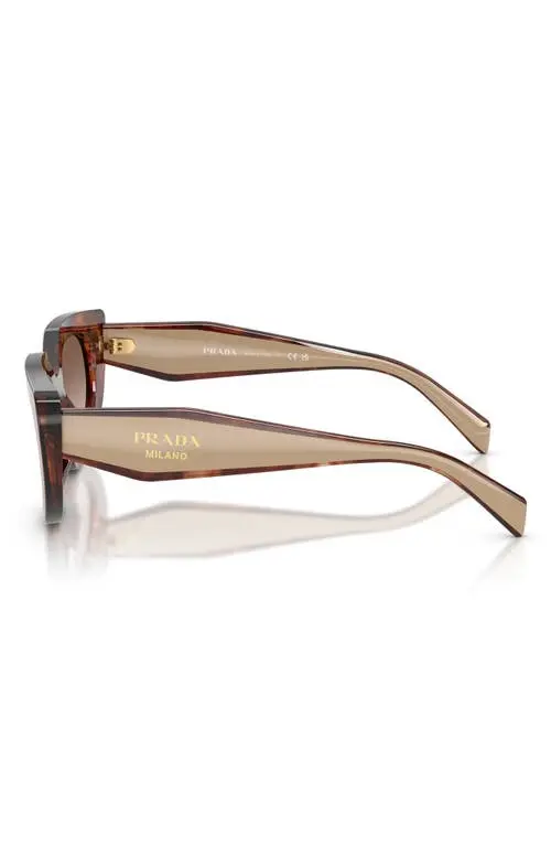 Prada 53mm Oval Sunglasses