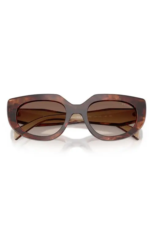 Prada 53mm Oval Sunglasses