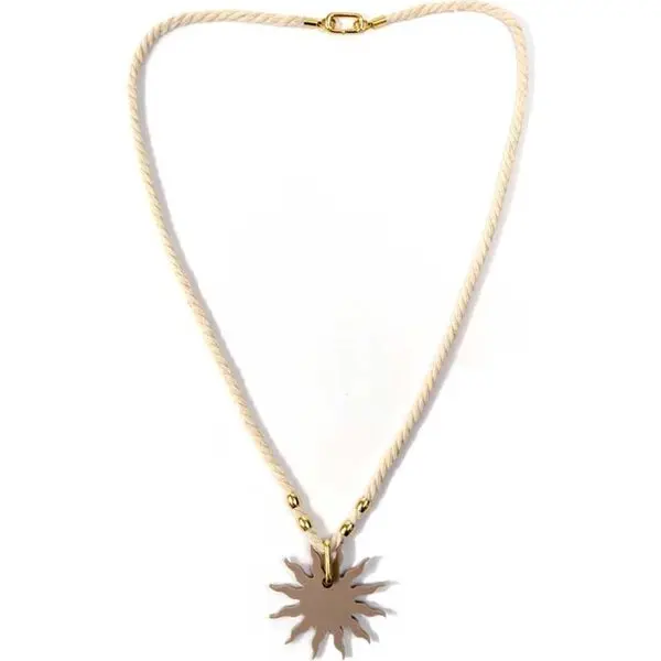 BY LILLA Rope Sun Necklace