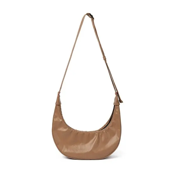 HAH ARCHIVE After Pray Edition Crescent Coated Hobo Bag - Brown