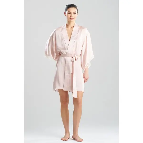 Natori Ashley Icon Wrap With Lace - Shell Pink