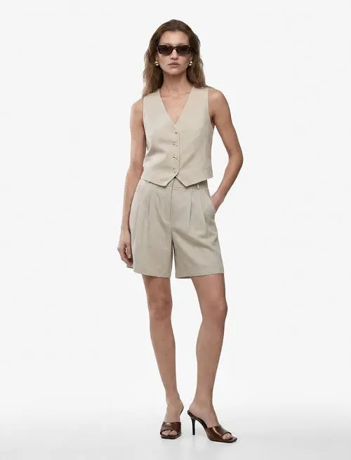 Koton V-neck Boxy Vest