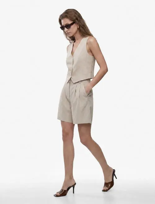 Koton V-neck Boxy Vest