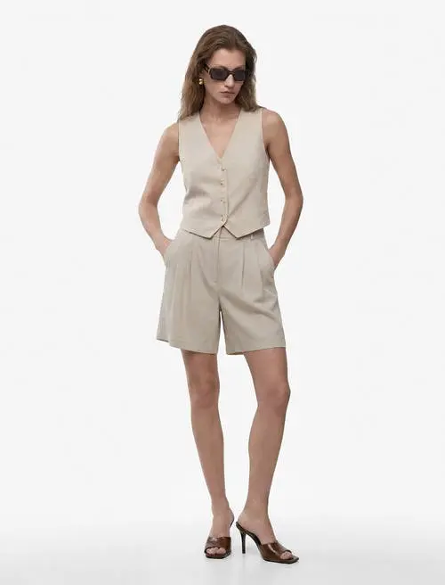 Koton V-neck Boxy Vest
