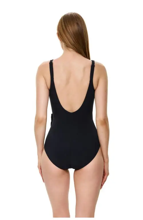 GOTTEX Modern Muse Surplice One Piece - Black